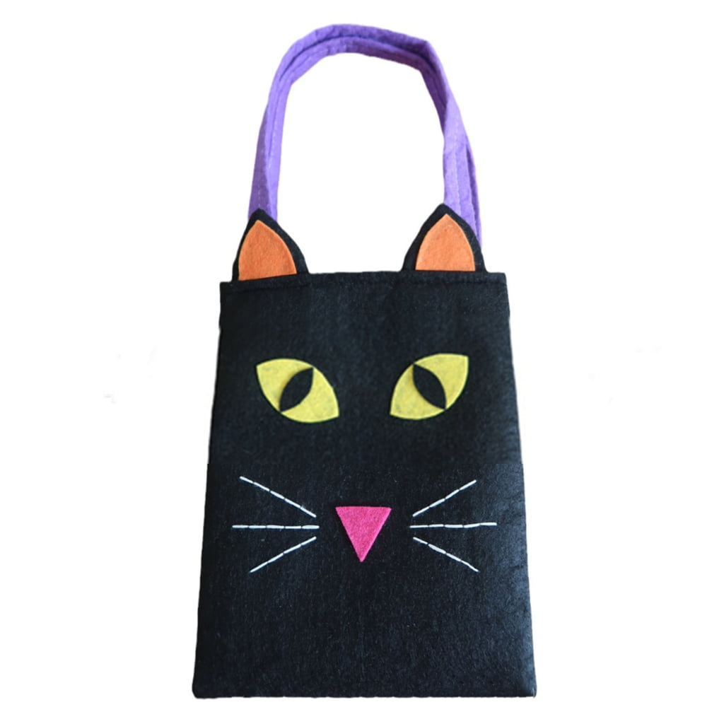LadaidraBF Multifunction Tote Candy Bag Pumpkin Witch Cat Tote Bag ...