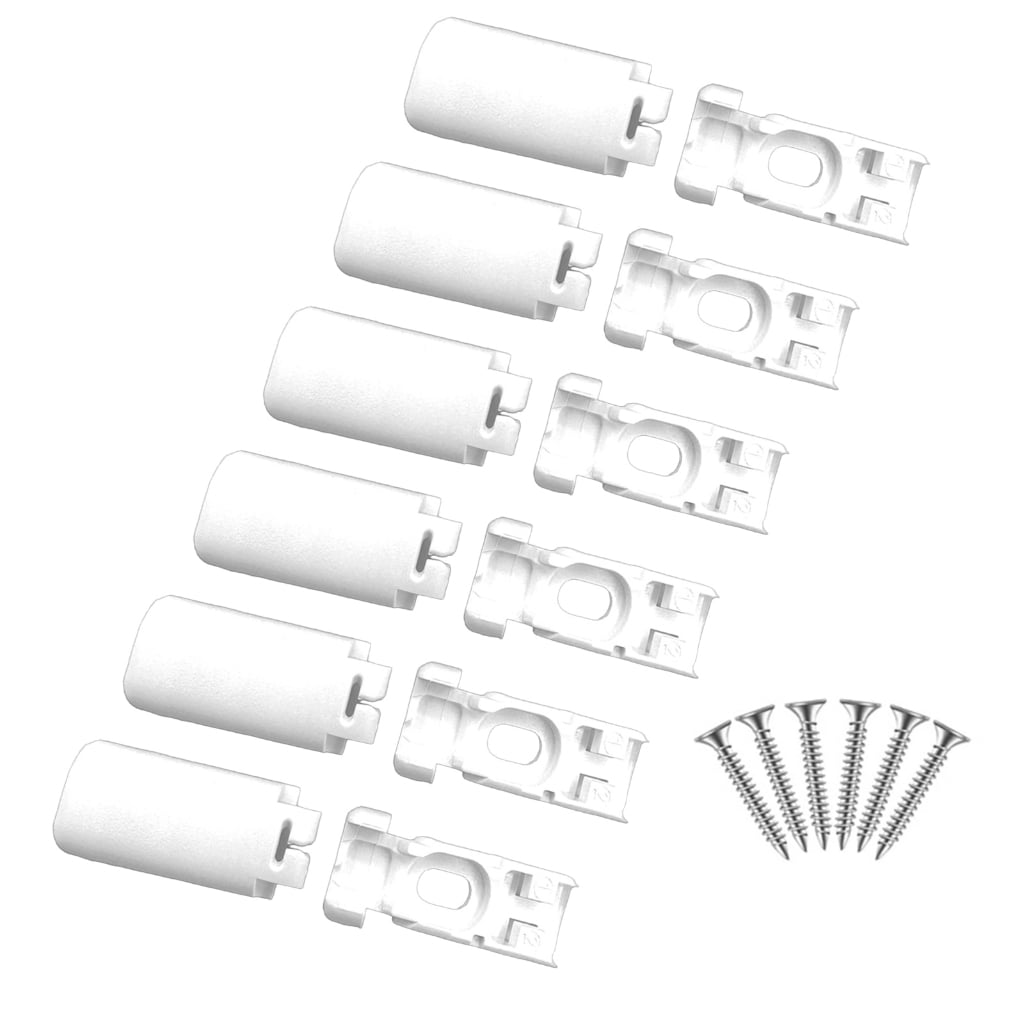 LadaidraBF Pack of 6 Pleated Blind Parts Clamp Brackets and Tension ...