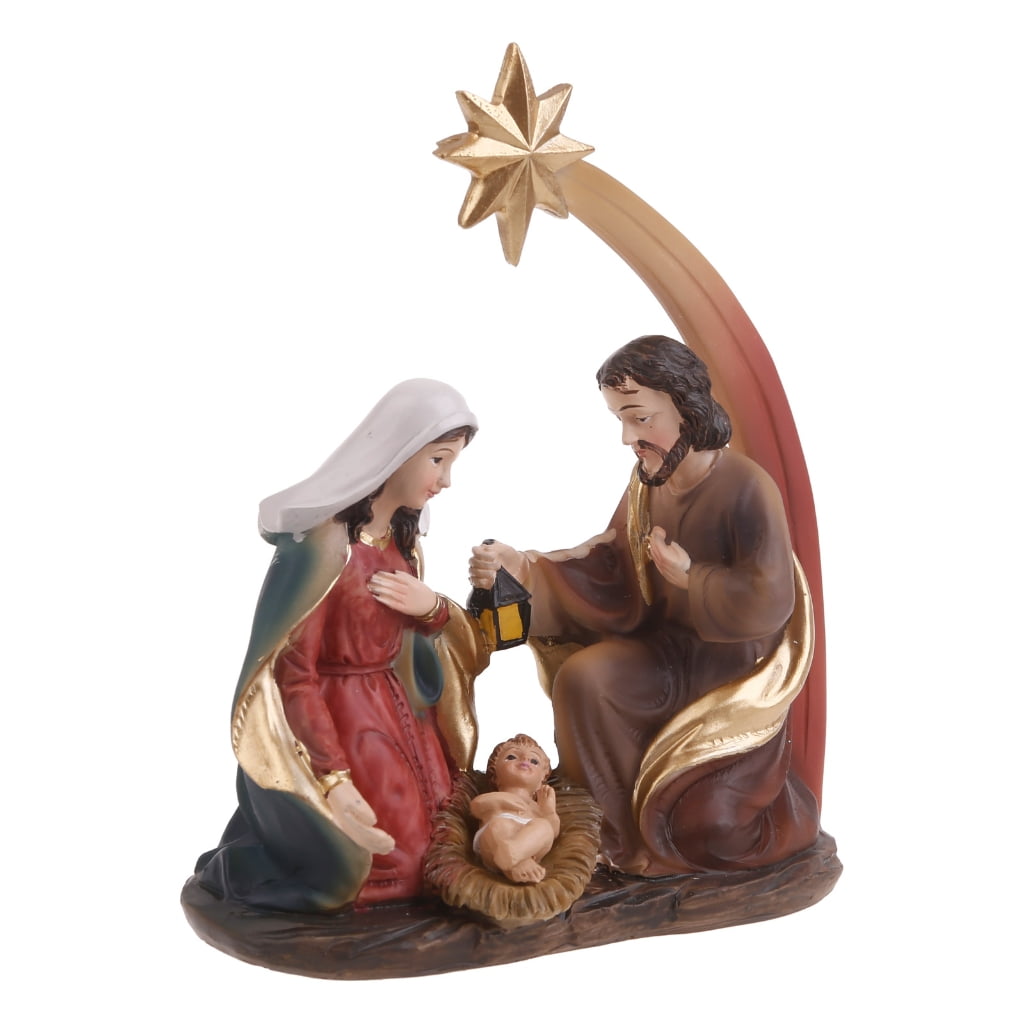 LadaidraBF Religious Family Statues Catholic Figurine Tabletop ...