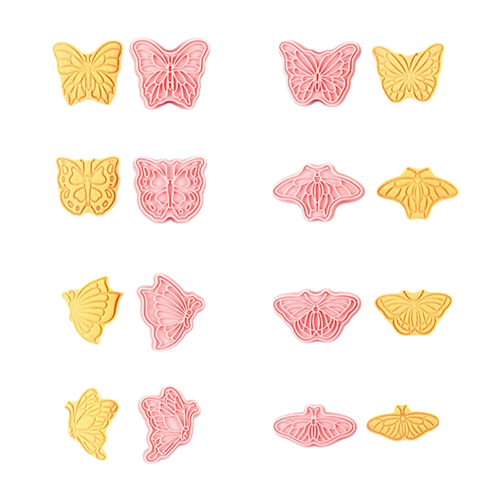 LadaidraBF Set of 8 Creative Cookie Cutter Practical Biscuit Mould Food ...