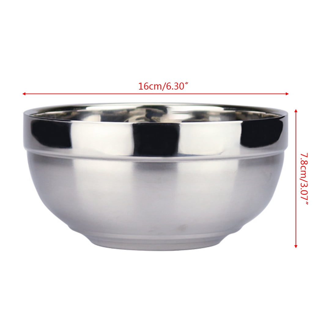 LadaidraBF Stainless Steel Bowl Double Layer Thermal Insulation Kitchen ...