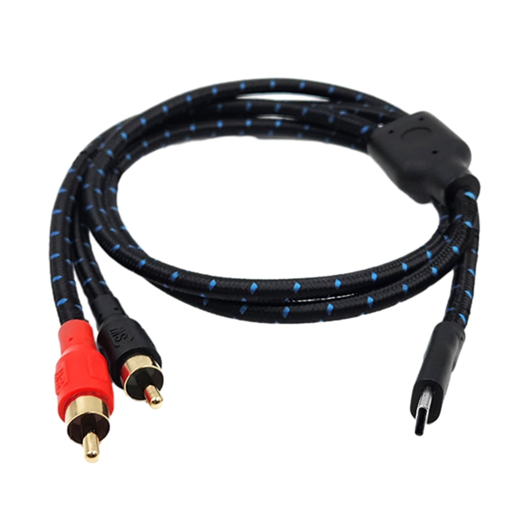 LadaidraBF TypeC to 2 RCA Cable,UsbC Male to Two RCA Male Converter Y ...