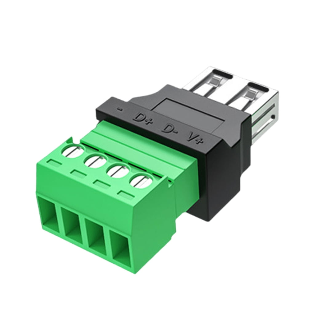 LadaidraBF USB 2.0 Connector USB 2.0 TypeA Female/Male to 4Pin Terminal ...