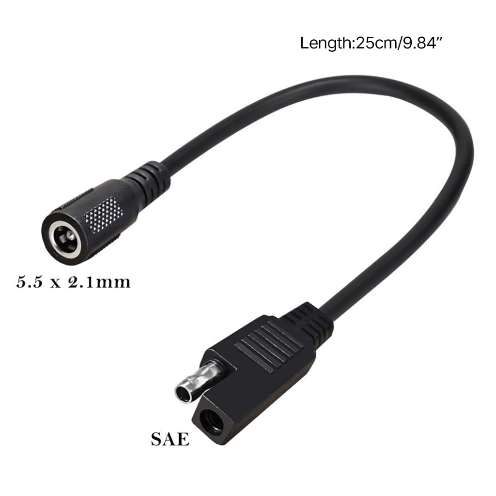 LadaidraBF Universal Adapter Cable for SAE to 5.5x2.1mm Female Power ...