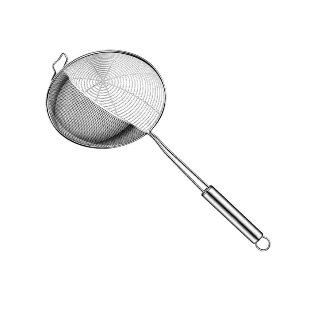 LadaidraBF Versatile Mesh Sieve Ladle Fine Mesh Spoon Reliable Kitchen ...