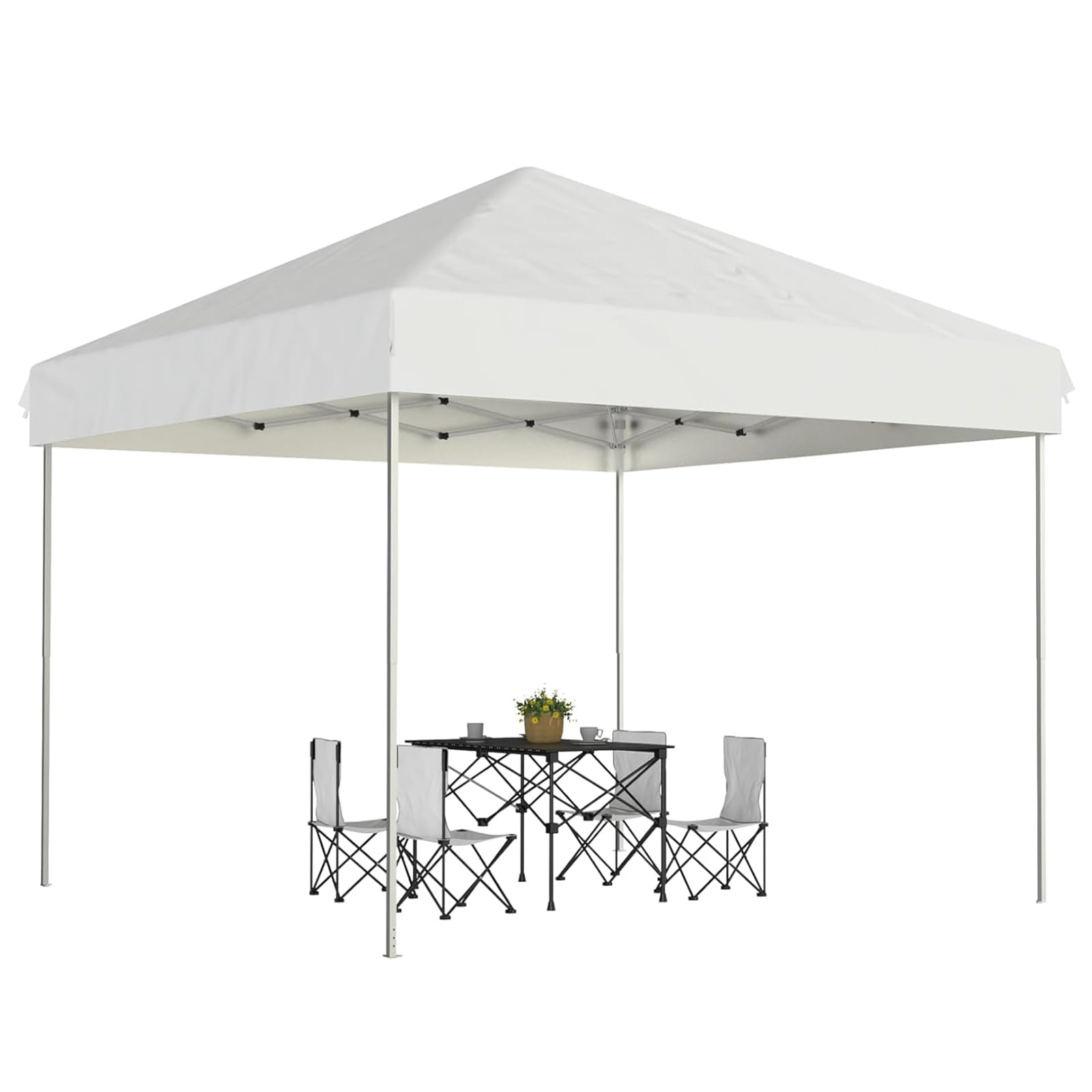 Ladcaser 10'x10' Pop up Canopy Tent with 210D Oxford Fabric, Portable ...