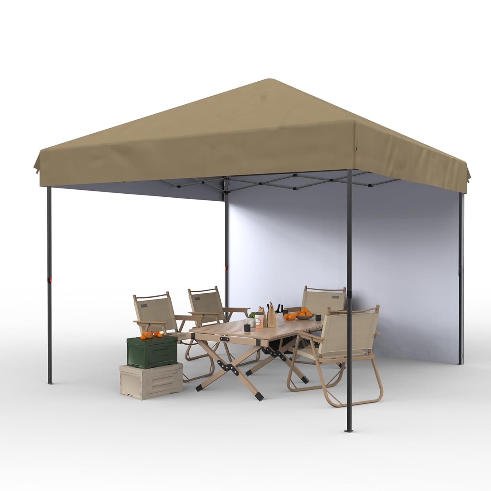 Ladcaser 10'x10' Pop Up Canopy Tent Outdoor Instant Canopies Portable ...