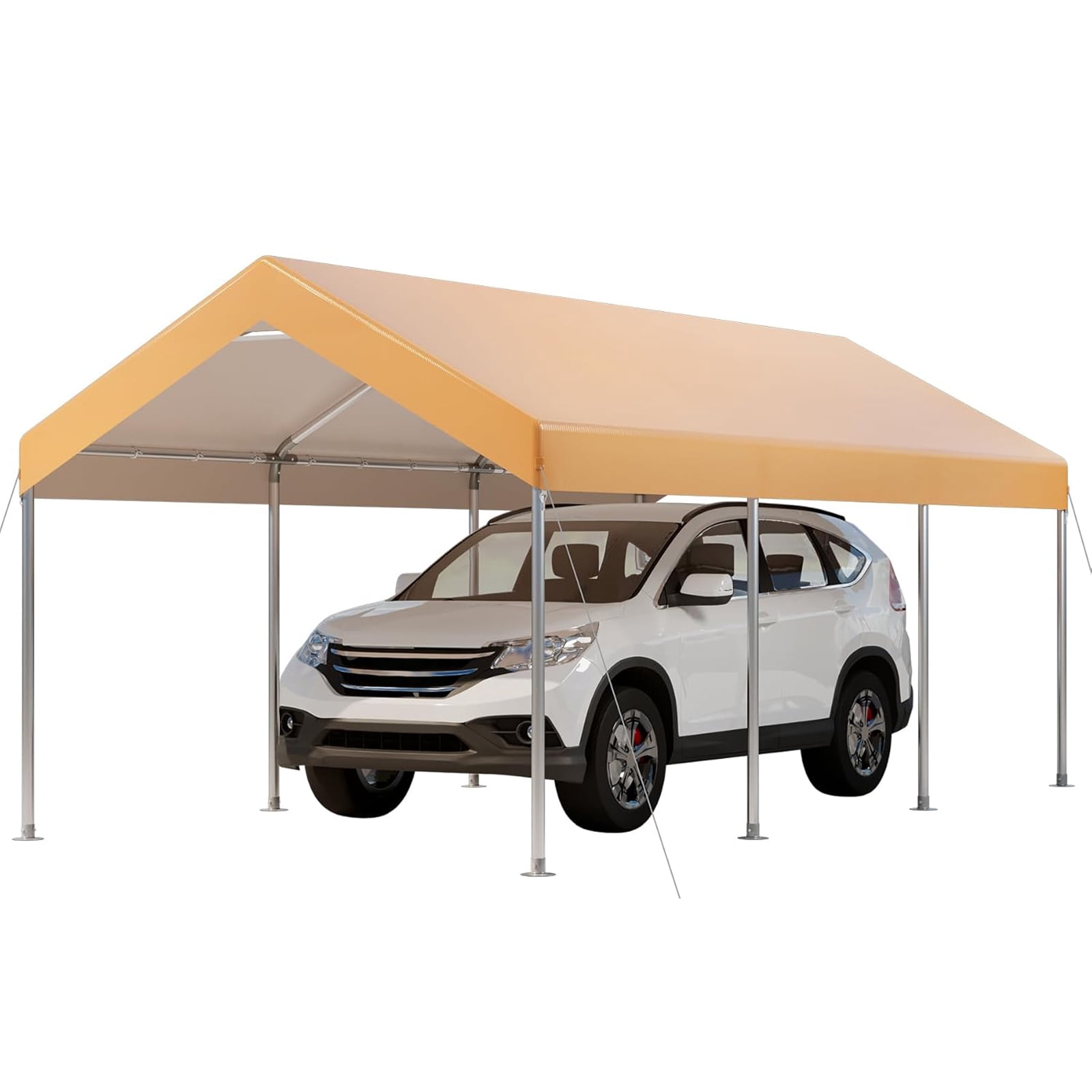 Ladcaser 12x20 Ft Heavy Duty Carport, Portable Garage with Doors ...