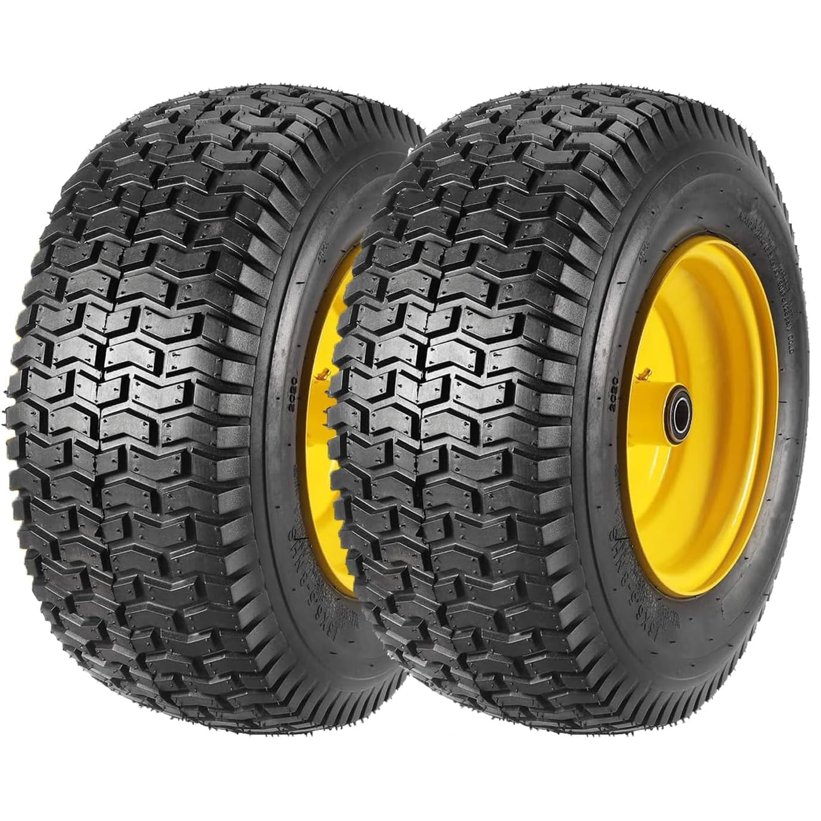 Ladcaser 2 Pack 16x6.50-8 4PR Lawn Mower Tire Tractor Turf Tire for ...