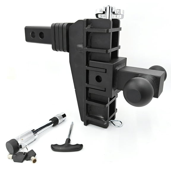 Adjustable Trailer Hitch - Fits 2 Inch Receiver Only, 6 Inch Drop/ Drop ...
