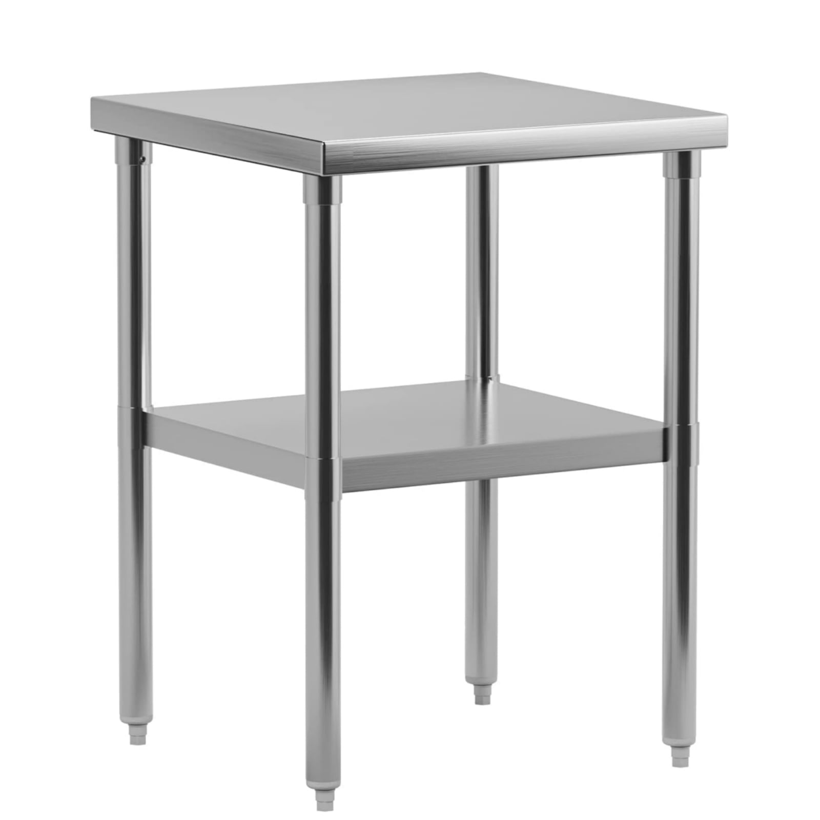 Ladcaser 24"x24" Stainless Steel Table for Prep & Work with Undershelf ...