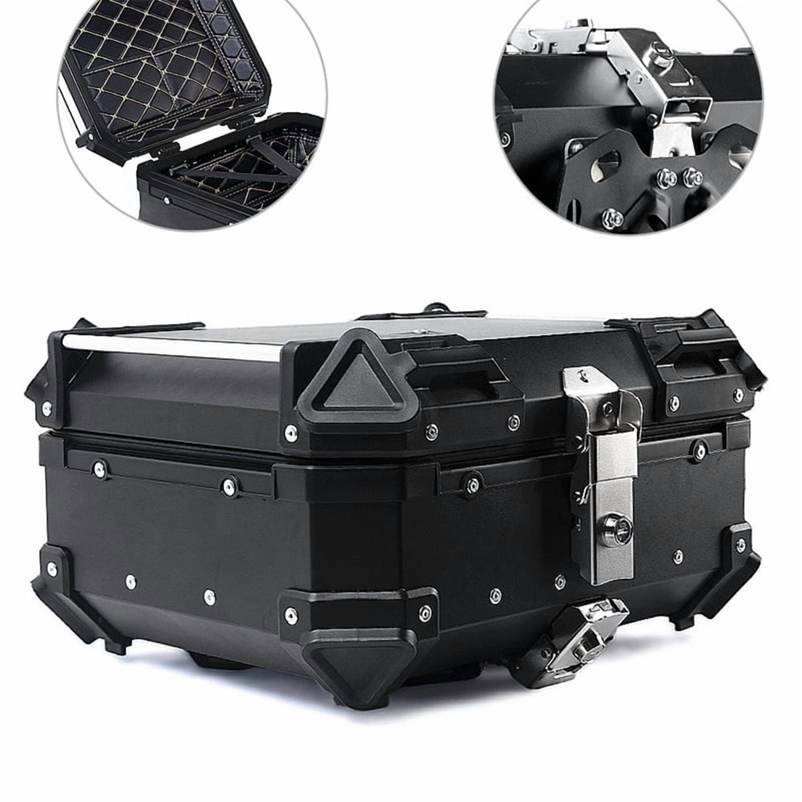 Ladcaser 28L Motorcycle Top Case Universal Waterproof Motorcycle Trunk ...