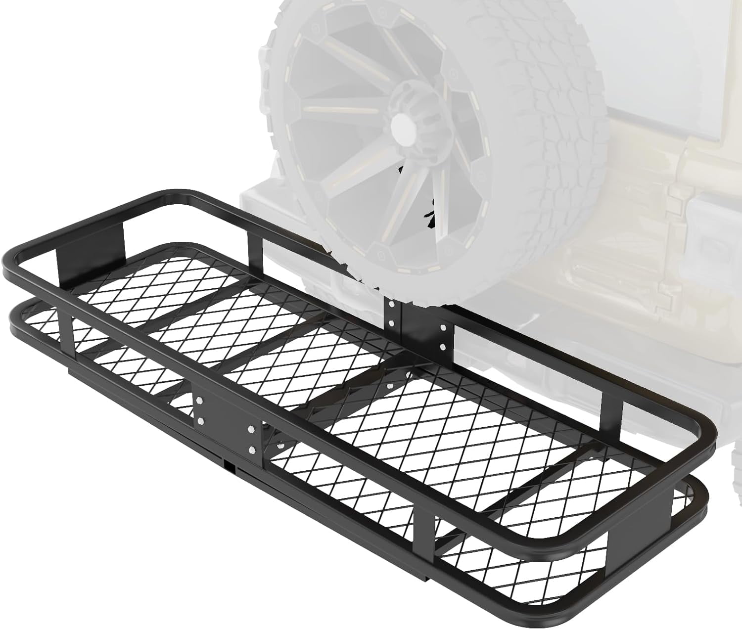 Ladcaser 500 Lbs Heavy Duty Hitch Mount Cargo Carrier, 59" x 20" x 6 ...
