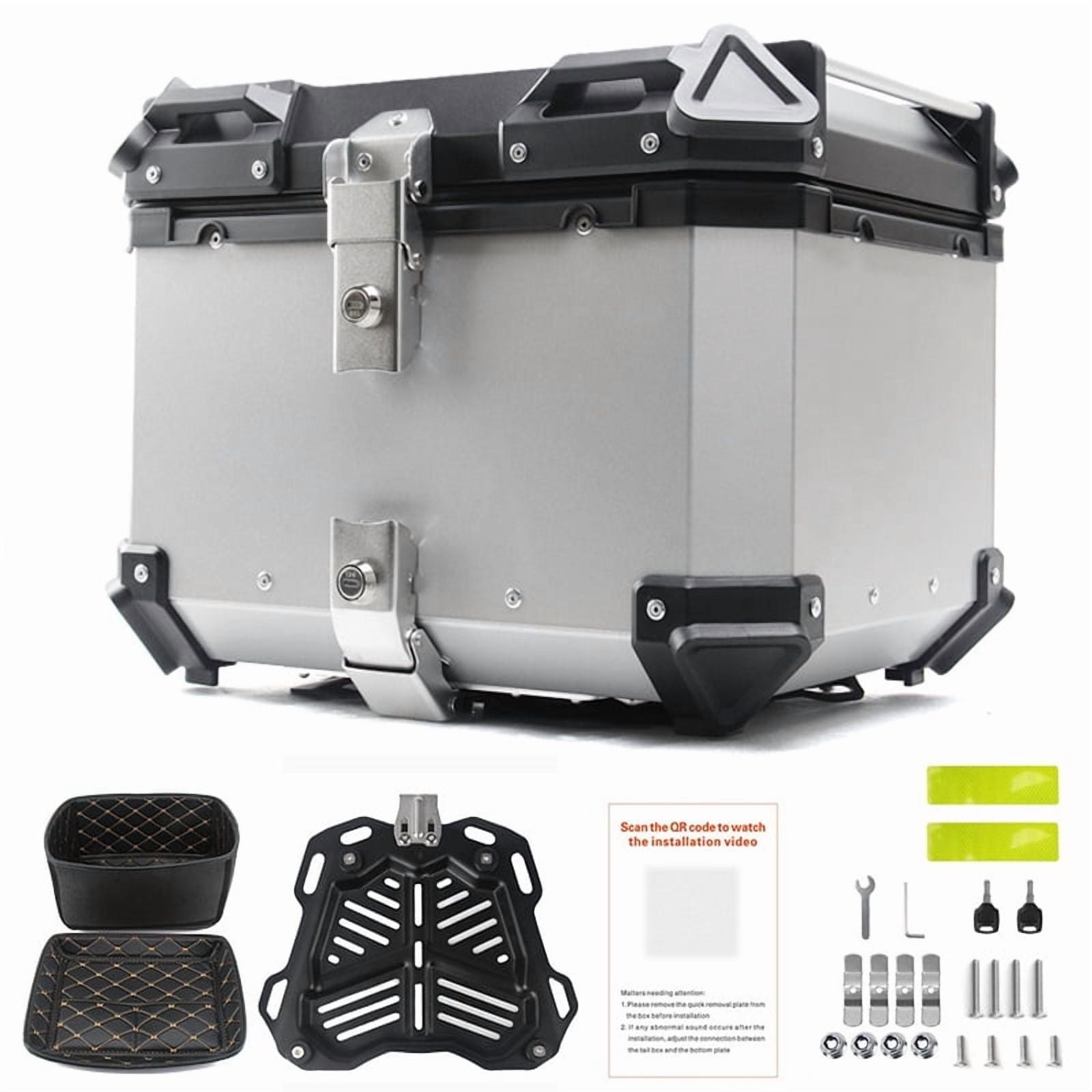 Ladcaser 55L Motorbike Rear Case Motorcycle Luggage Waterproof Tail Box ...