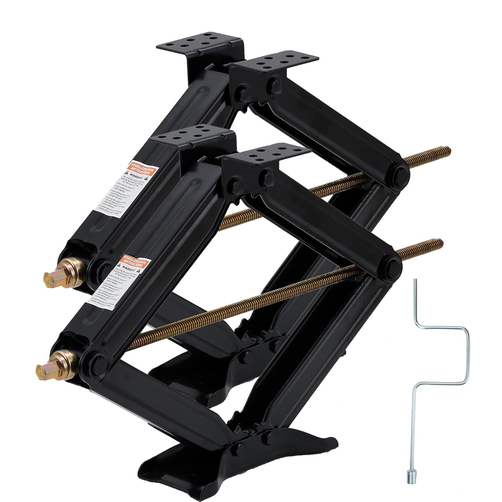 Ladcaser Camper Trailer Stabilizer Leveling Scissor Jacks, 4"-24 ...