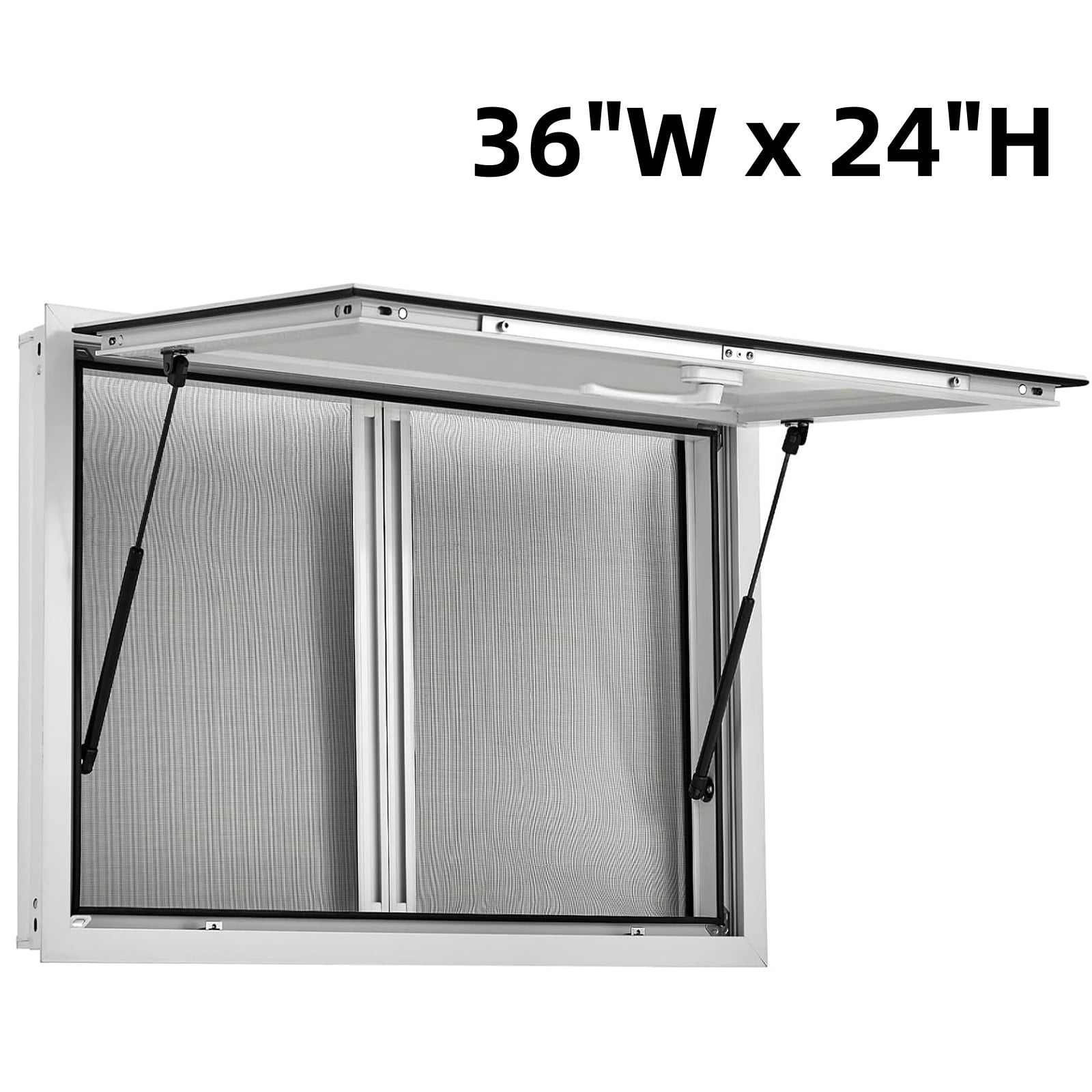 Ladcaser Concession Window 36"W x 24"H Aluminum Alloy Food Truck ...