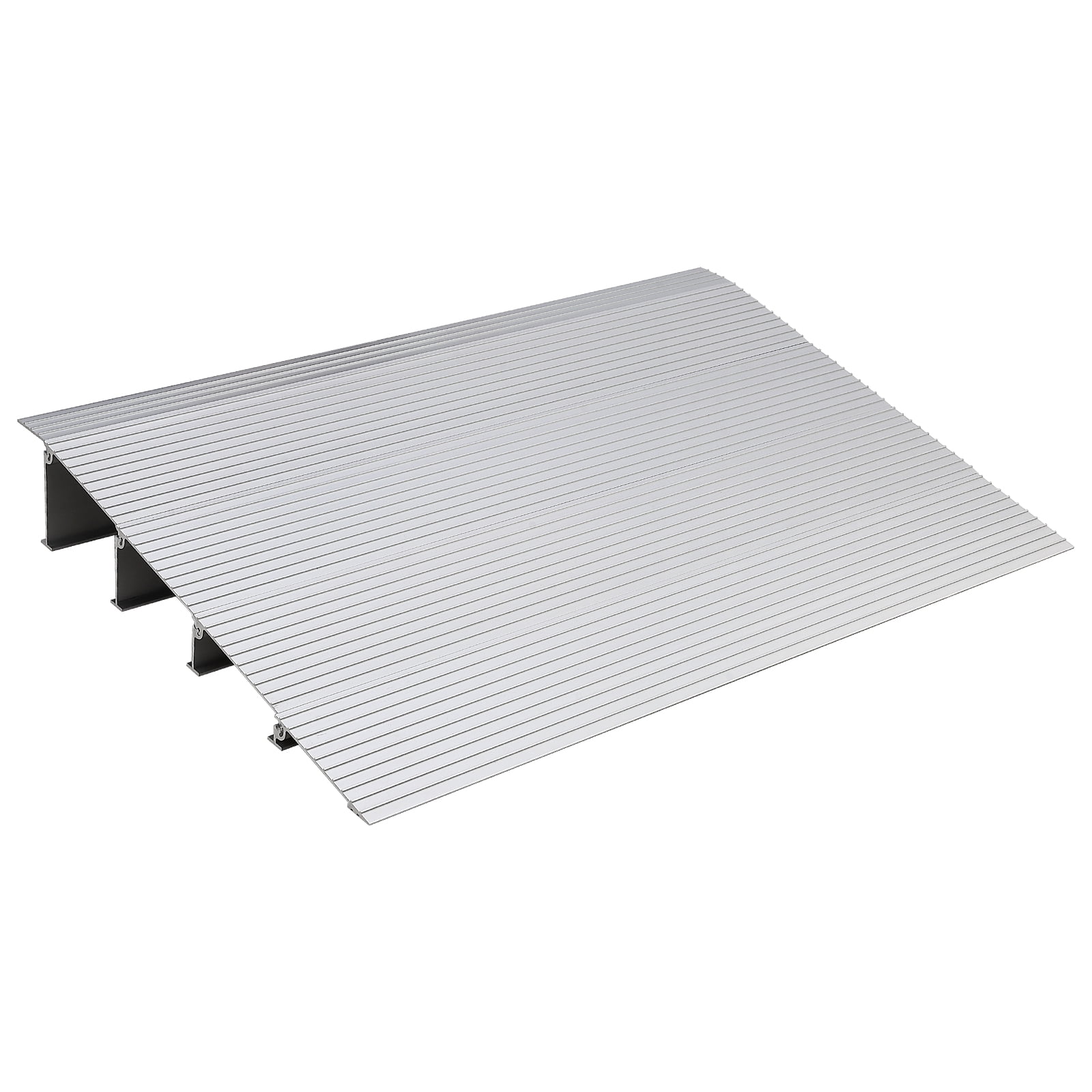Ladcaser Door Threshold Ramp 4" Rise Aluminum Door Entry Ramp w/Non ...