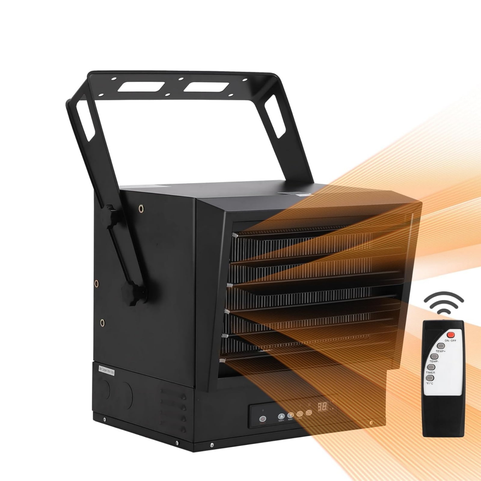 Ladcaser Electric Garage Heater 10000W Hard-Wired Digital Ceiling Mount ...