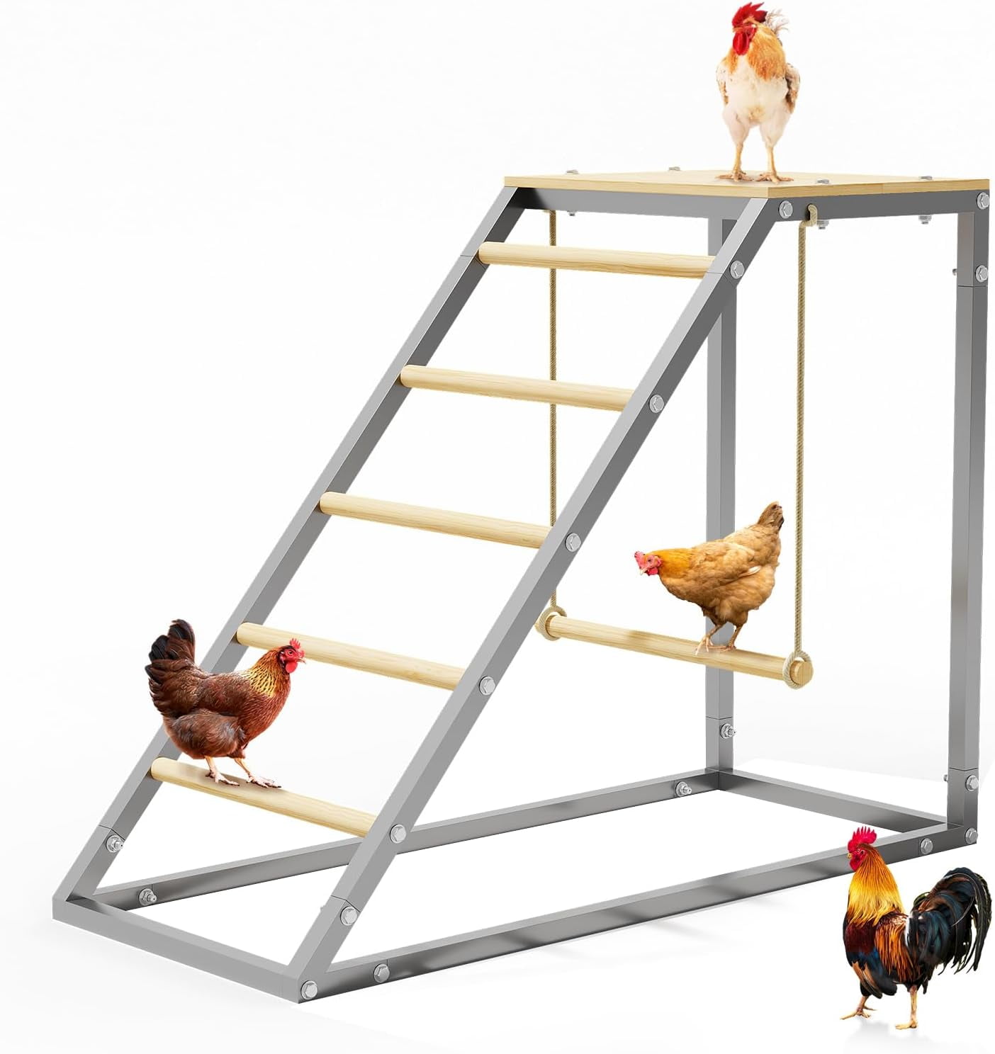 Ladcaser Freestanding Chicken Roosting Bars,Chicken Perch with ...