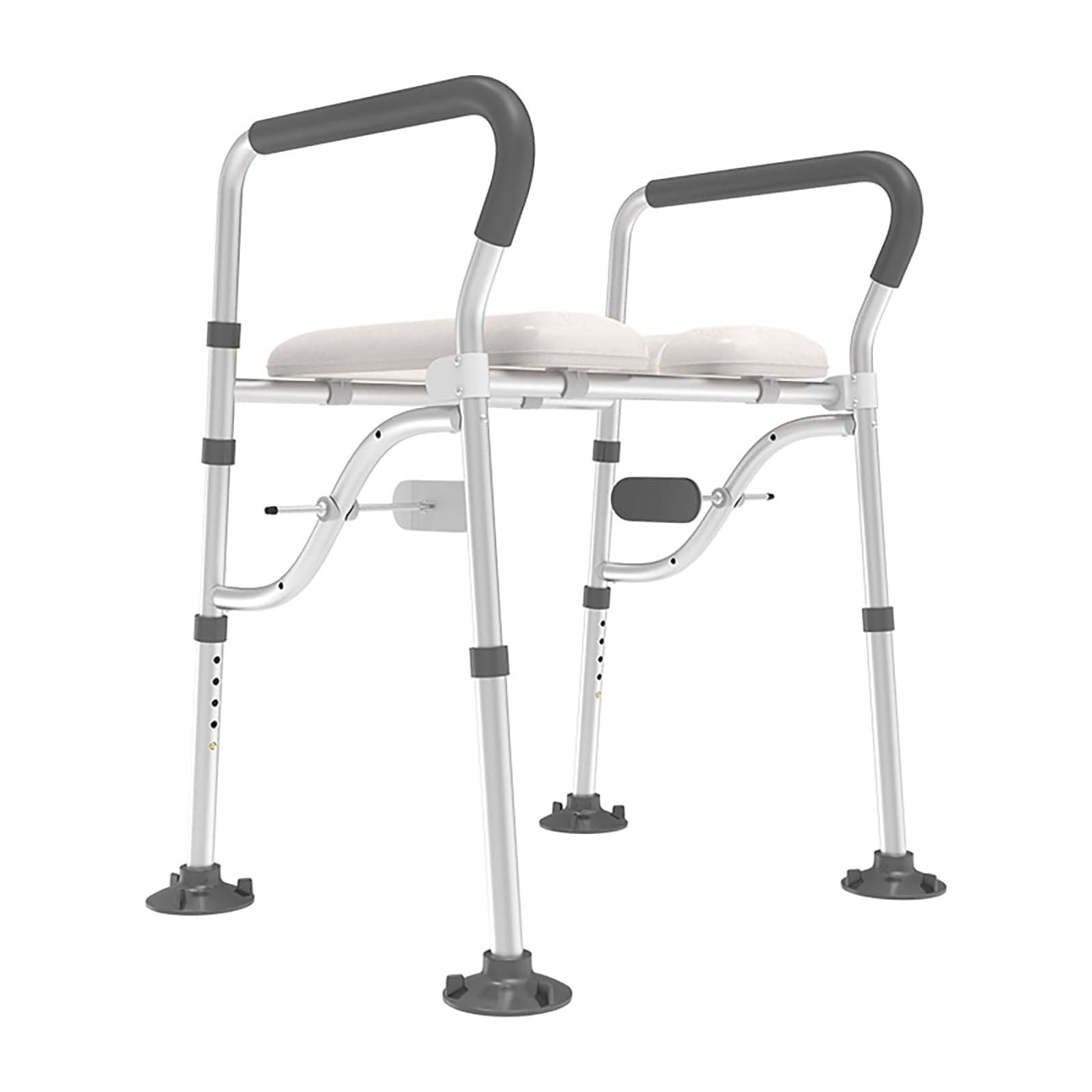 Ladcaser Raised Toilet Seat for Elderly, Height Adjustable Toilet ...