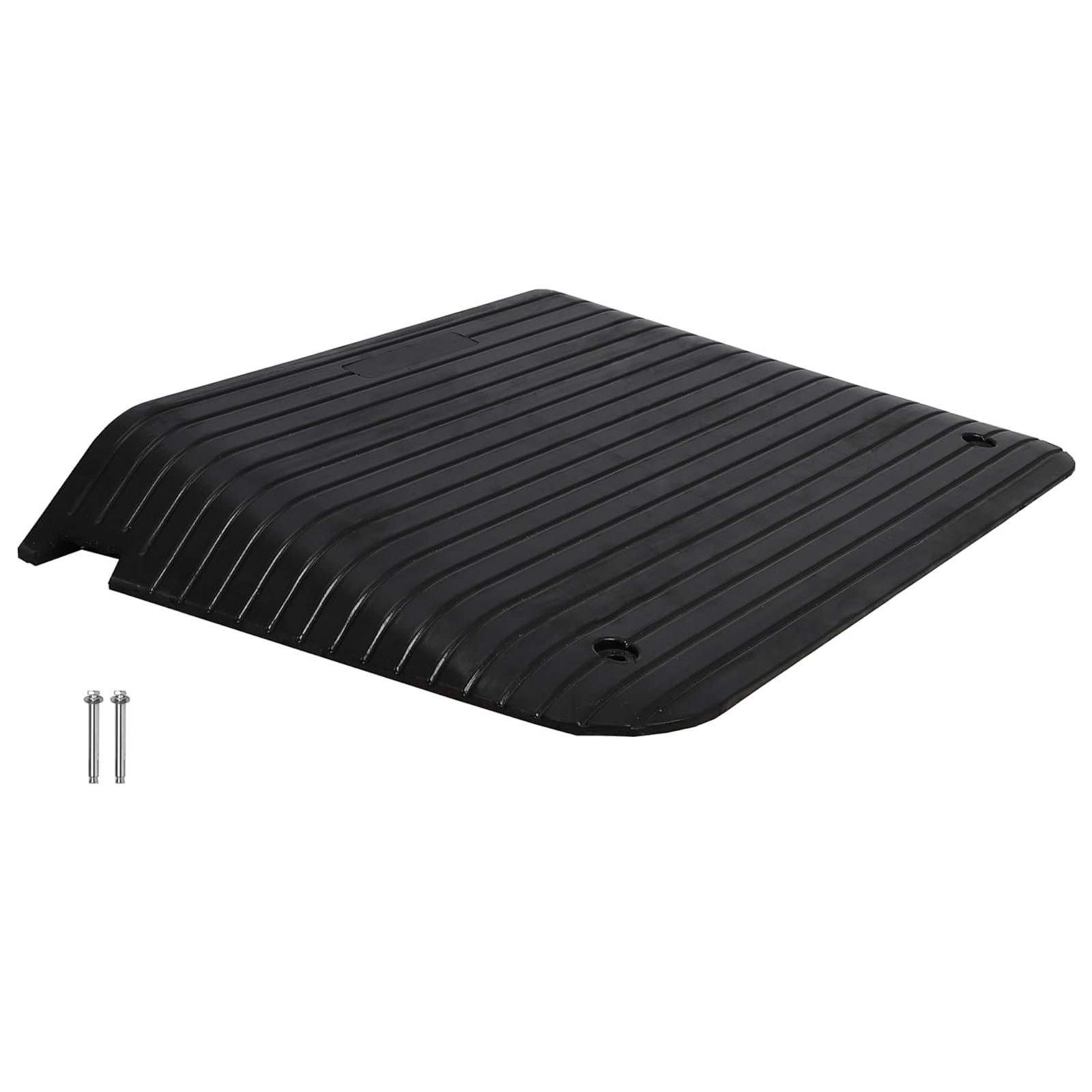 Ladcaser Rubber Threshold Ramp, 4" Rise Wheelchair Ramp for Doorways ...