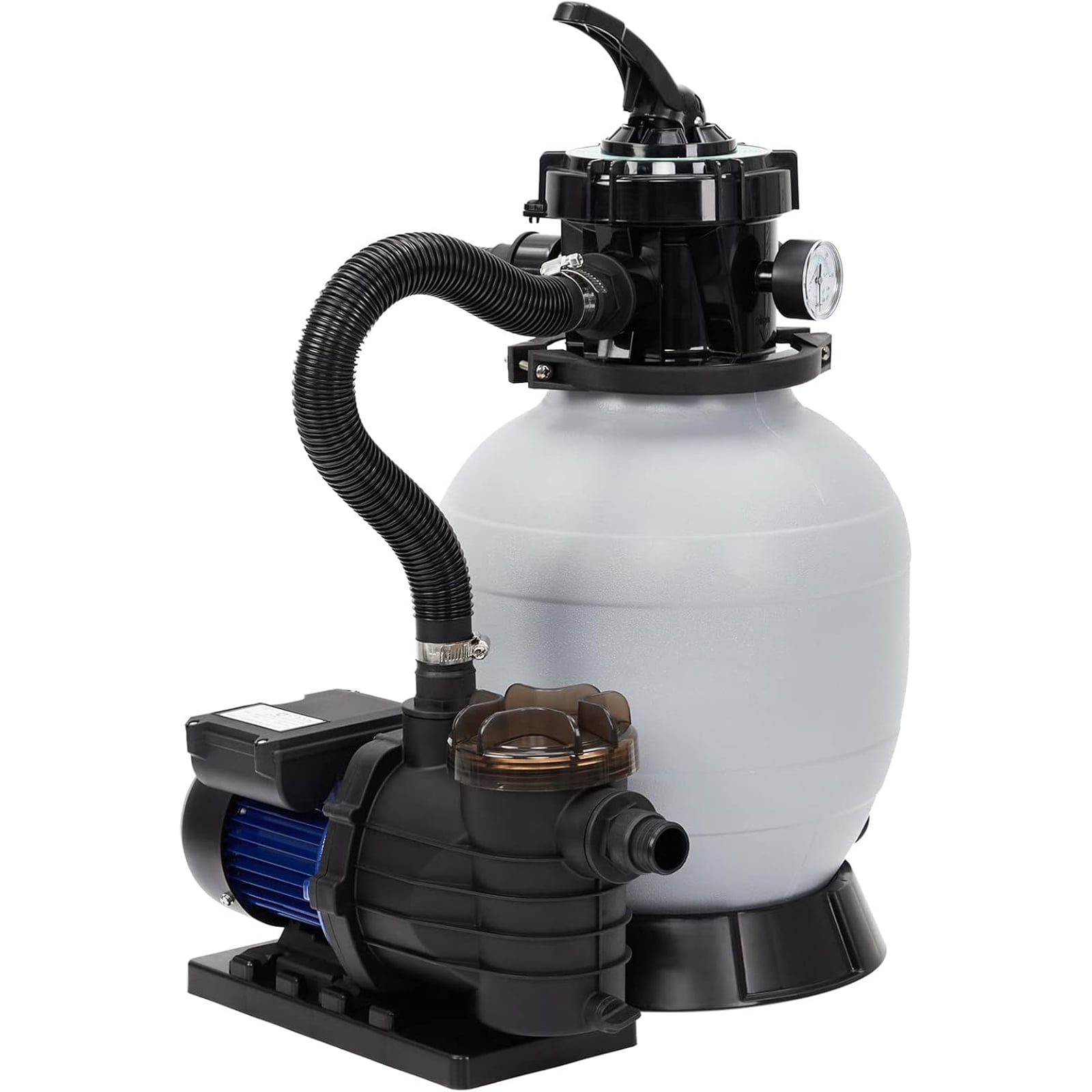Ladcaser Sand Filter Pump 13", 3434GPH 3/4HP Pool Sand Filter for Above ...