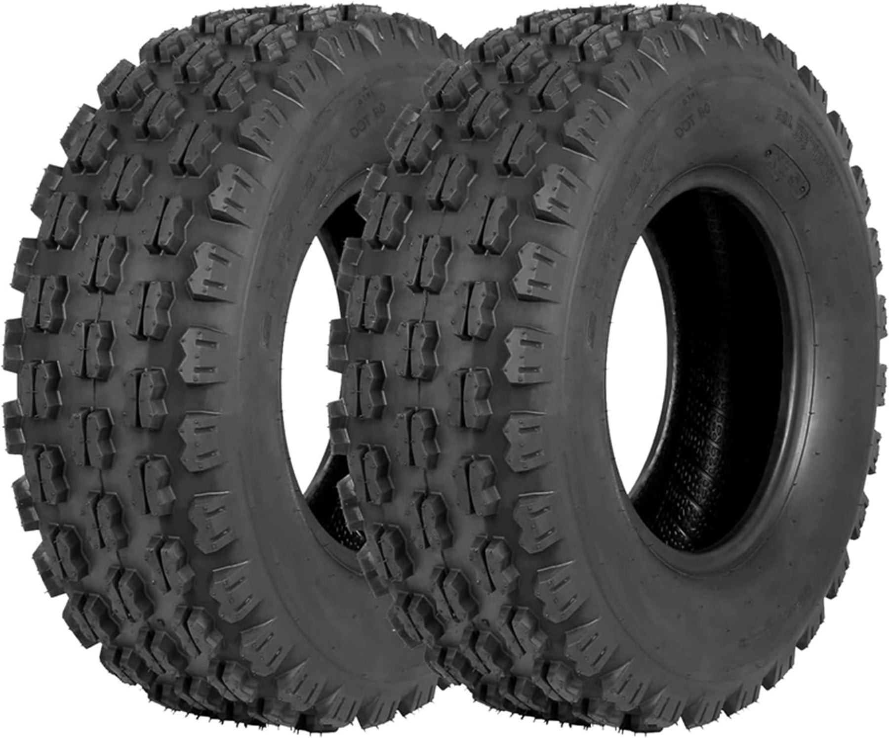 Ladcaser Set of 2 ATV/UTV Tires, AT22x7-10 ATV Tire Rear All Terrain ...