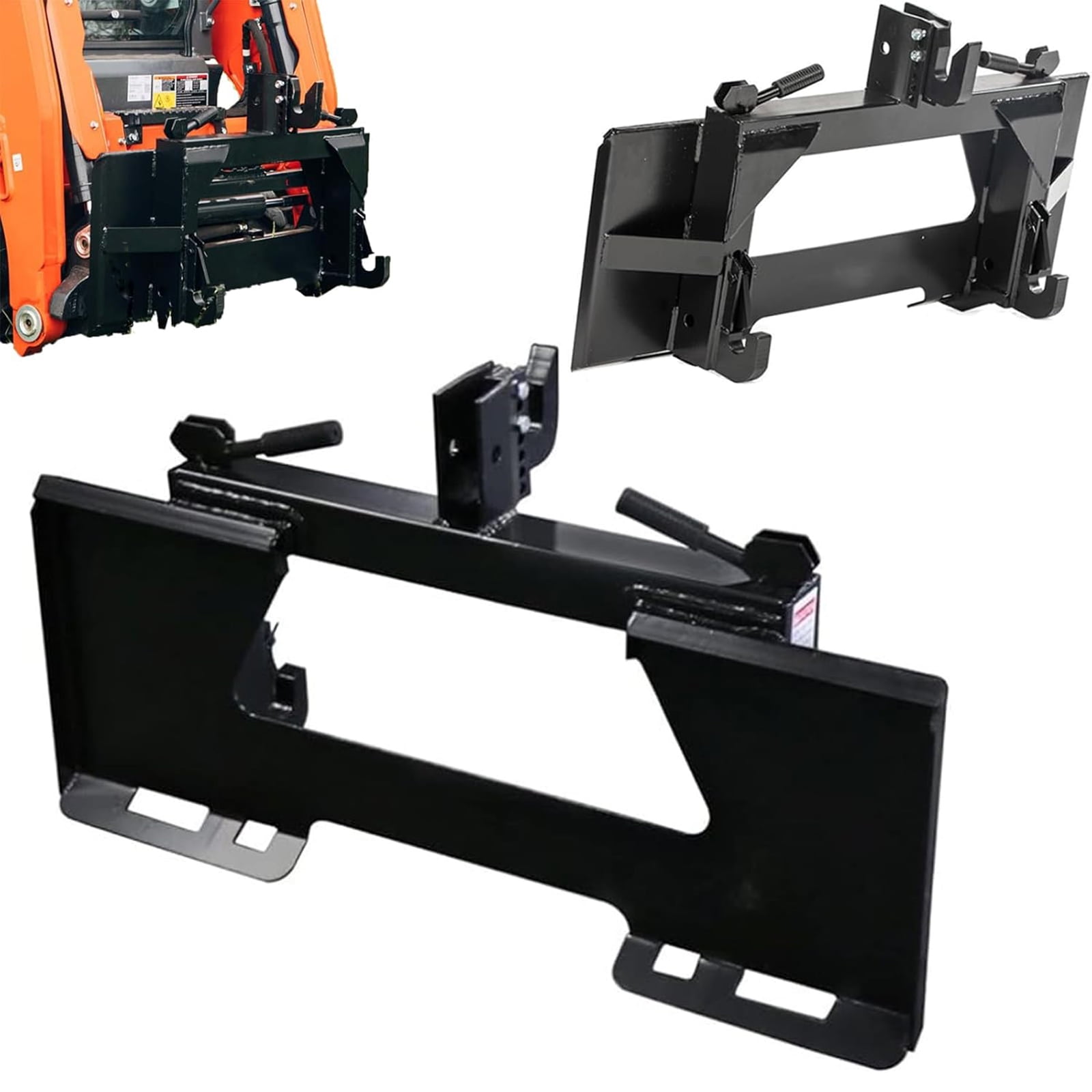 Ladcaser Universal Quick Attach Mounting Plate with 3 Point Quick Hitch ...