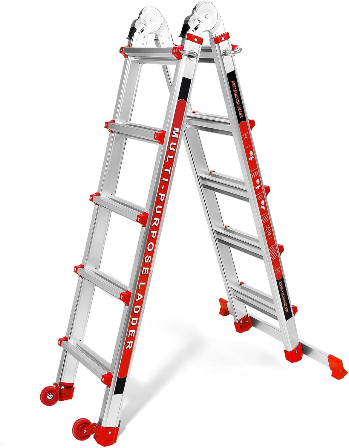 Ladder, A Frame 4 Step Extension Ladder, 13.5FT Little Giant Ladder ...