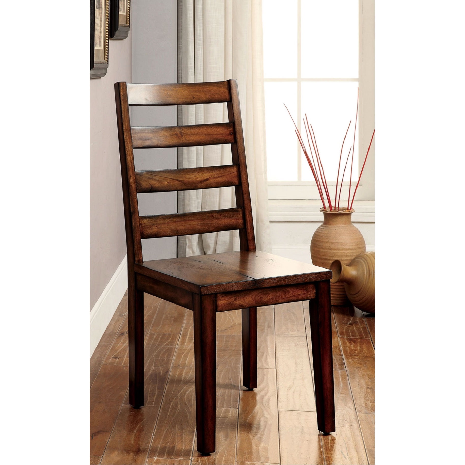 Ladder Back Solid Wood Chairs | Used in Dining Room | Oak - Inspired ...