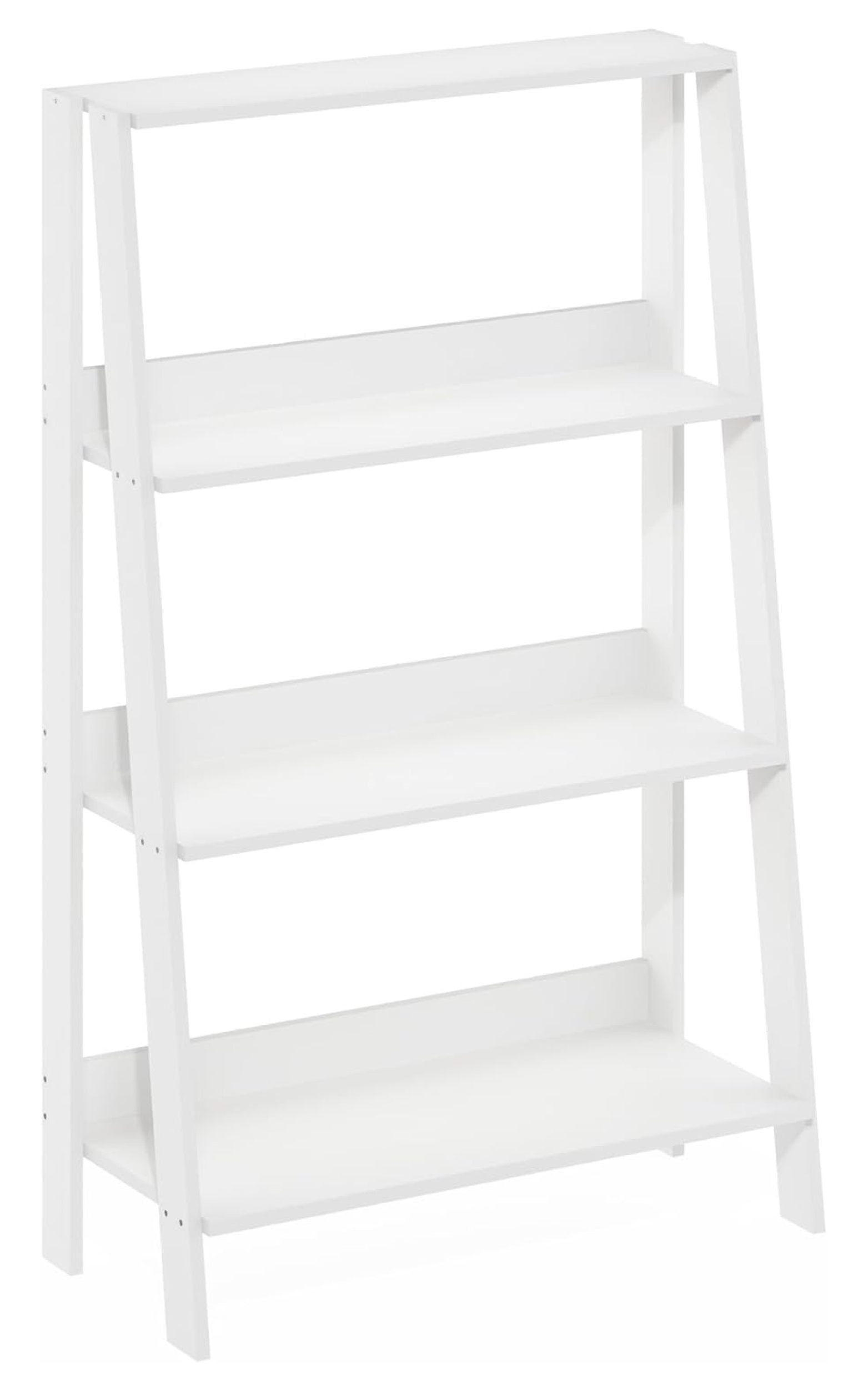 Ladder Bookcase Display Shelf, 4-Tier, White - Walmart.com