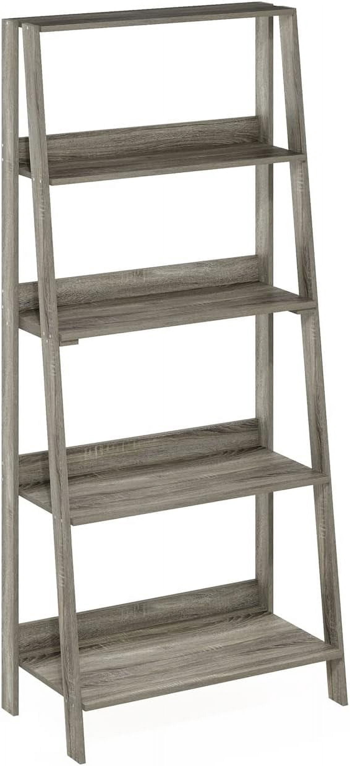 Ladder Bookcase Display Shelf, 5-Tier, French Oak - Walmart.com