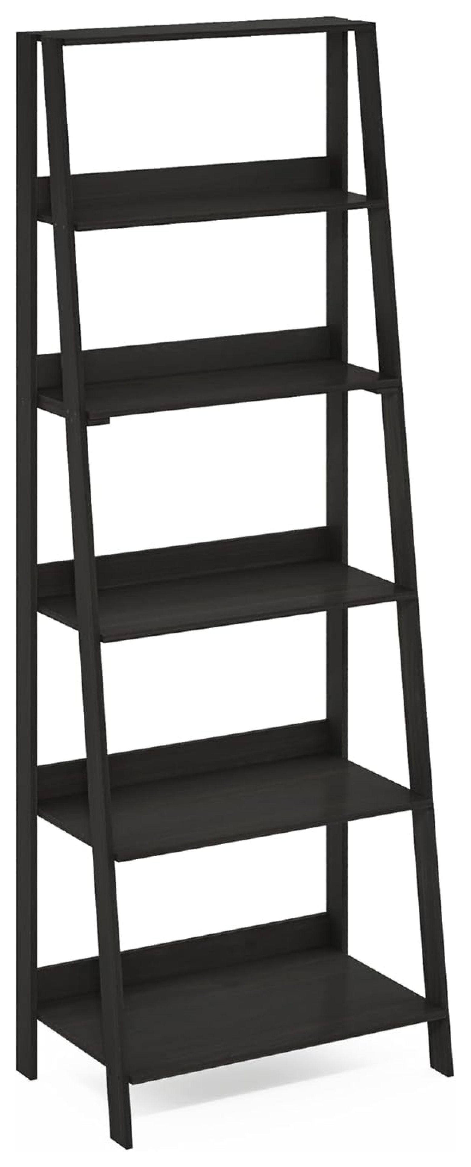Ladder Bookcase Display Shelf, 6-Tier, Espresso - Walmart.com
