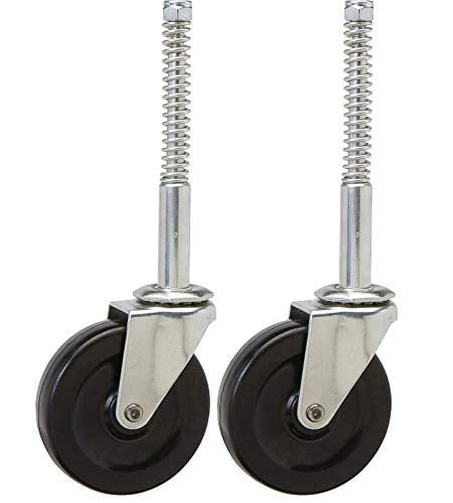 Ladder Caster Set Of 2 2", Spring Loaded With 5/16" Threaded Stem ...