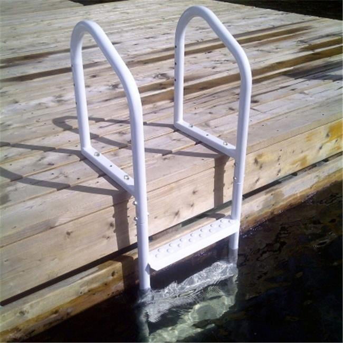 Ladder Dock 3step Steel White - Walmart.com
