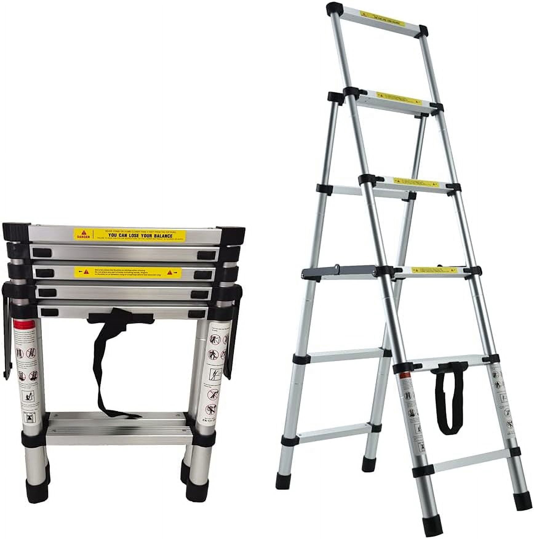 Ladder Household Ladder Folding Herringbone Ladder 4+5 Steps(4.6ft + 5 ...