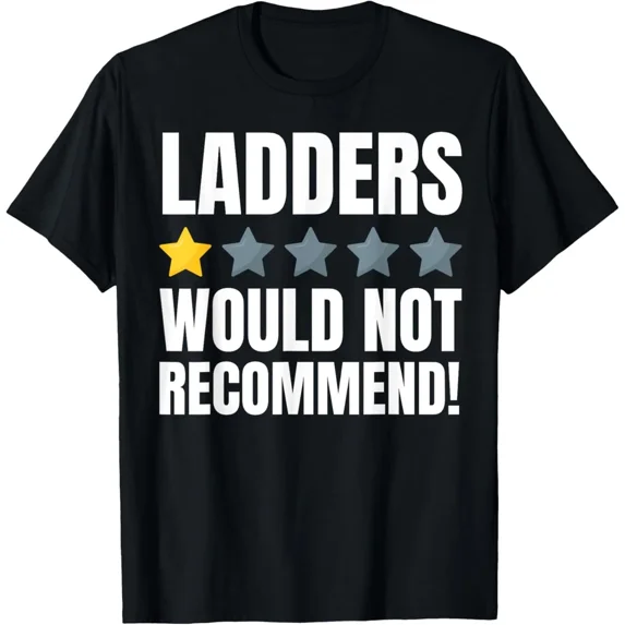 Ladder Injury And Falling Off Ladders Funny Comedy Humor Graphic Unisex ...
