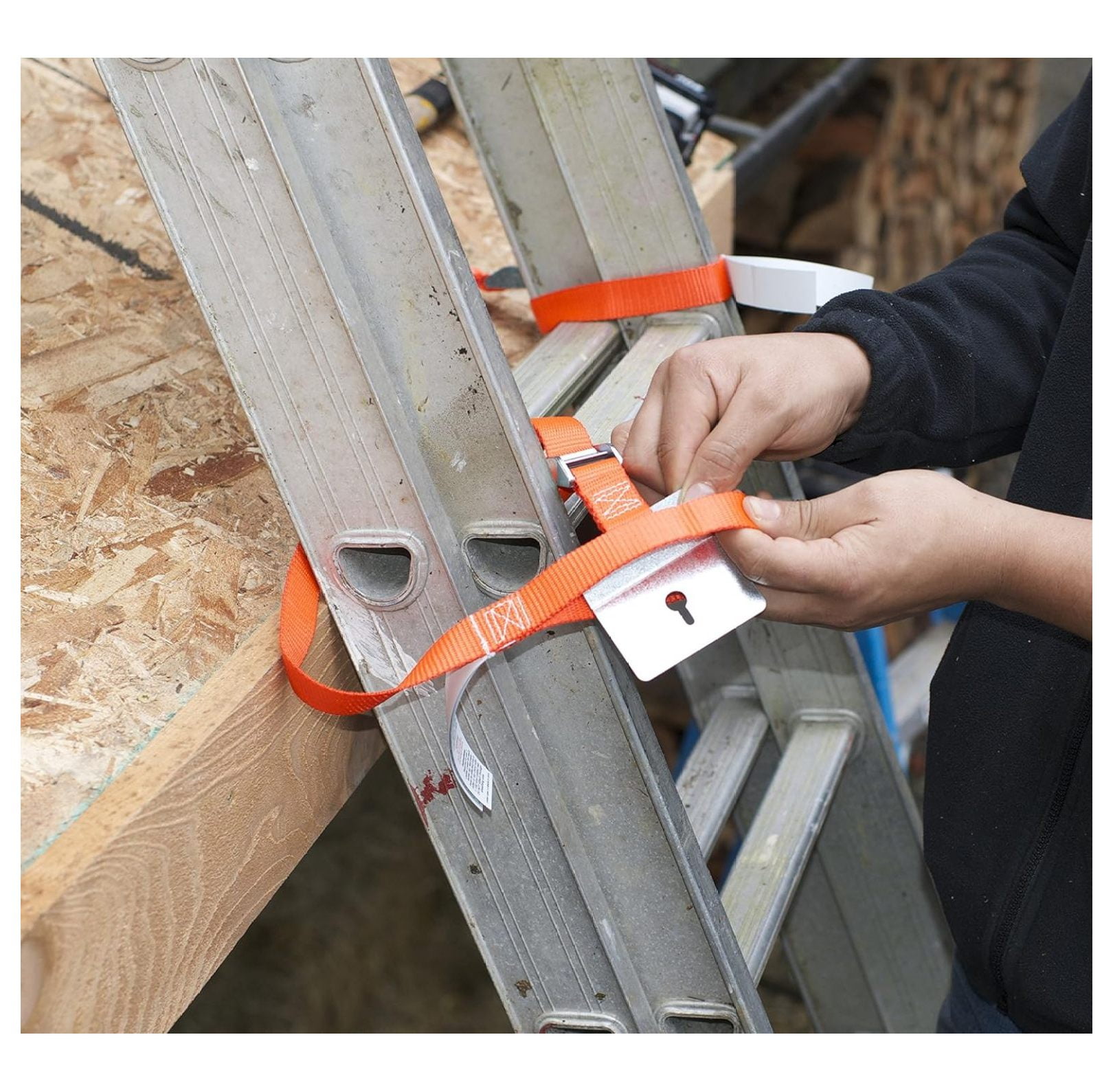 Ladder Leash - 2 Pack Ladder Stabilizer for Extension Ladders - Anti ...