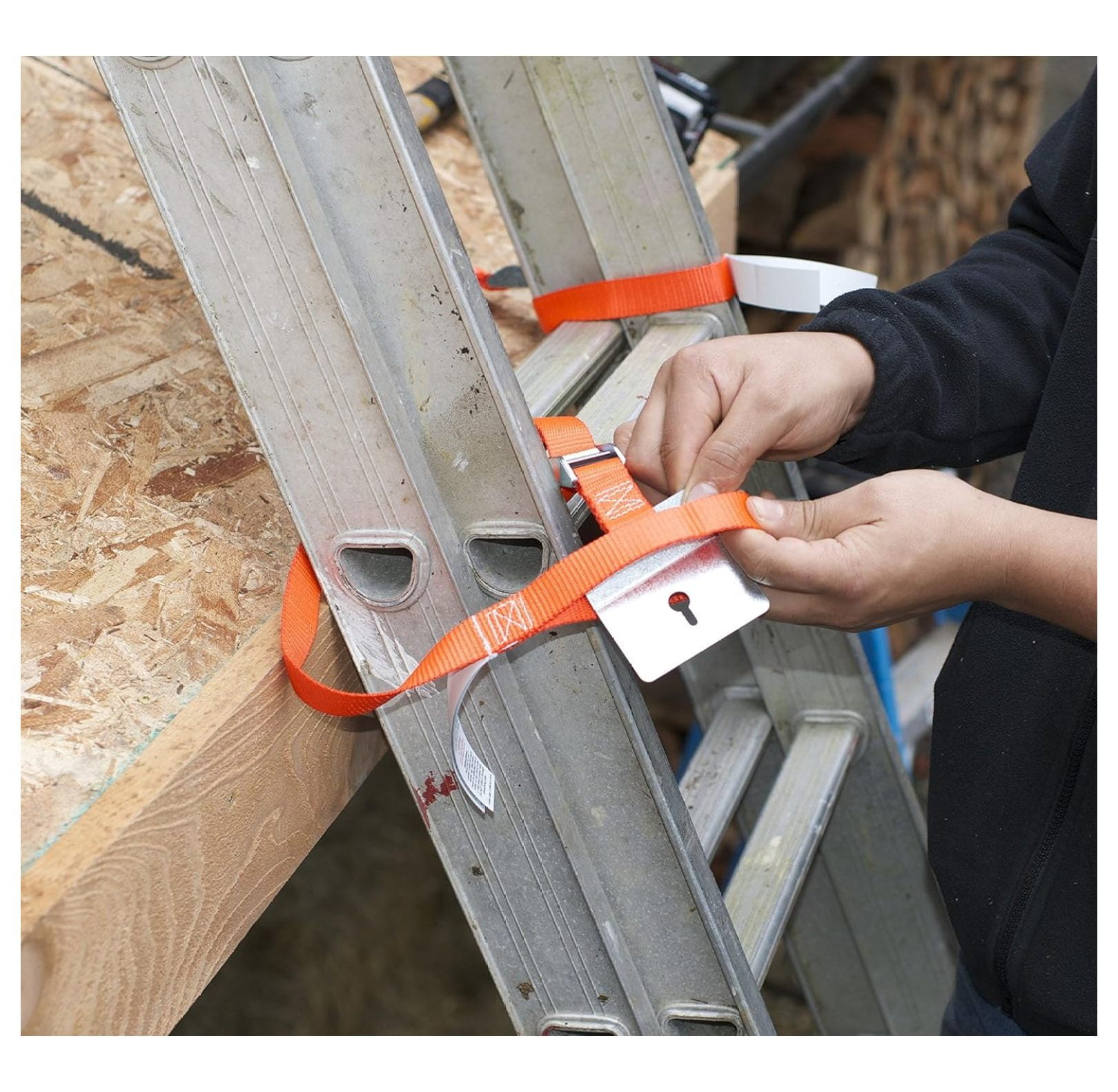 Ladder Leash - 2 Pack Ladder Stabilizer for Extension Ladders - Anti ...