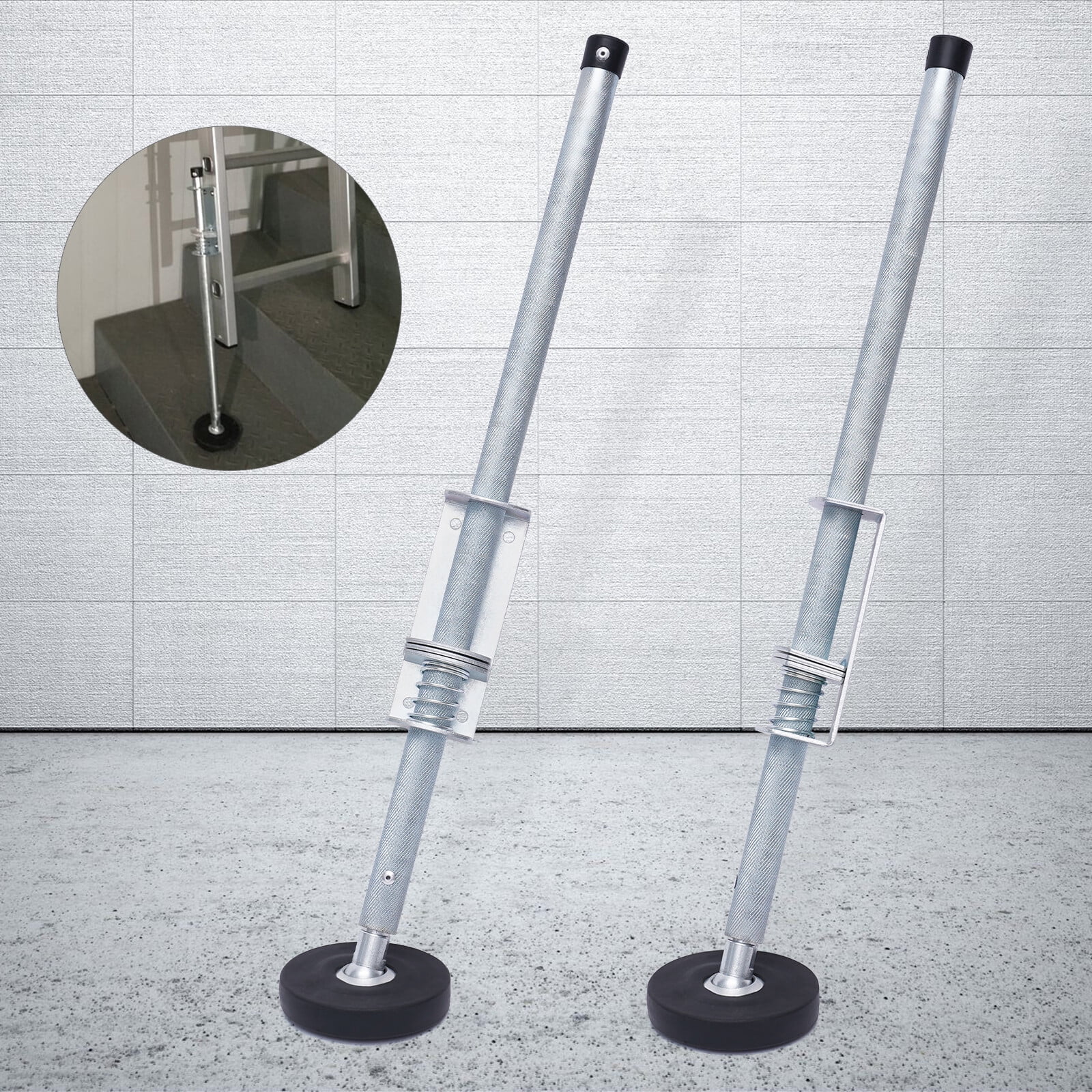 Ladder Leveler Pair with Engraved Anti-Slip Pattern Steel Pole ...