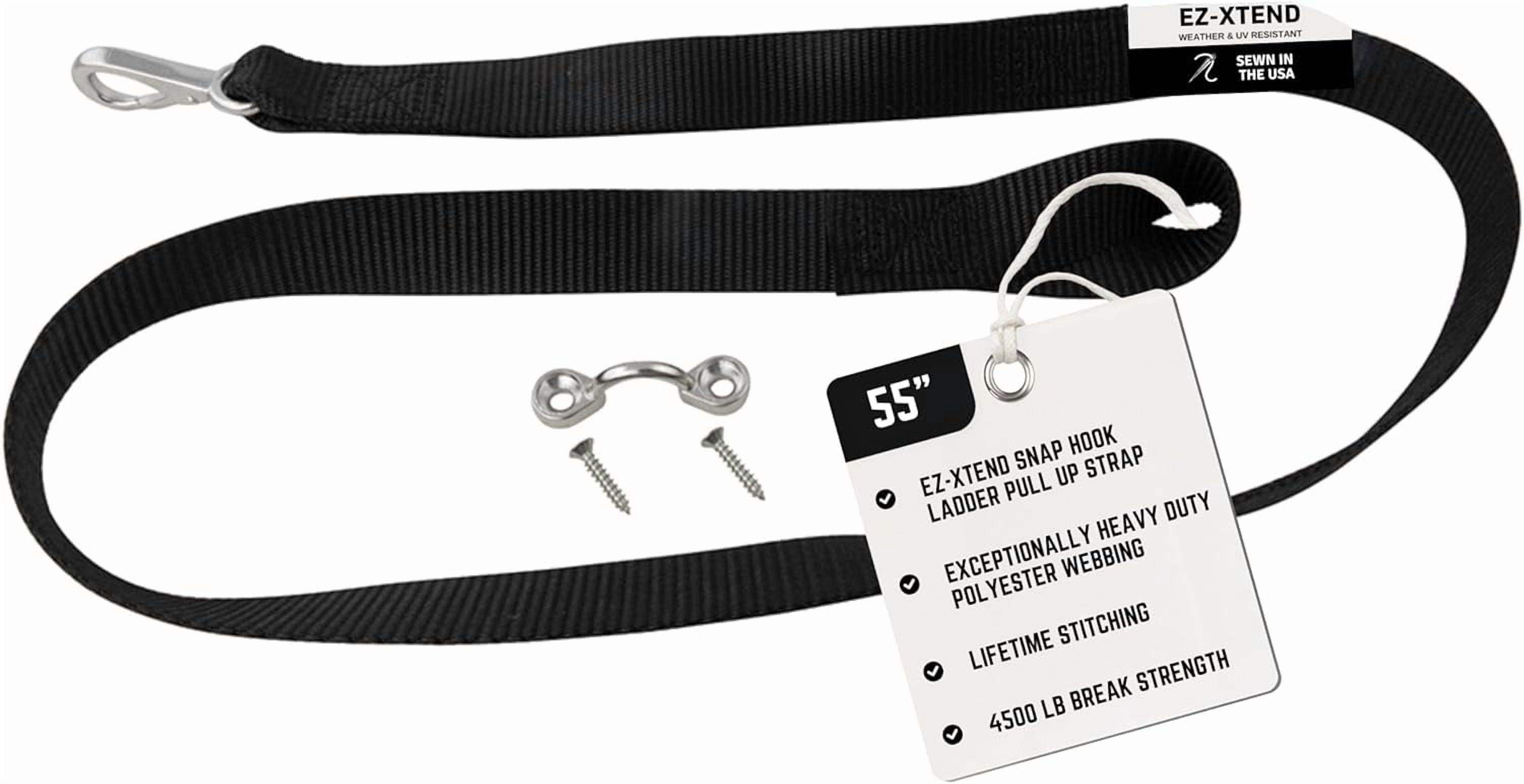 Ladder Pull Up Strap Using Snap Hook System - Made with Heavy Duty 4500 ...