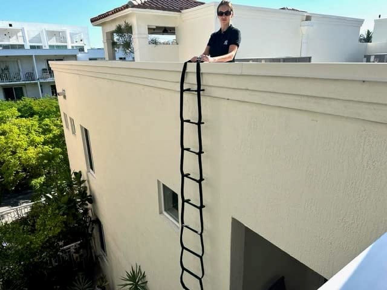 Ladder Rope for Kids or Adults 16ft (5m) | Outdoor Climbing Ladder Made ...