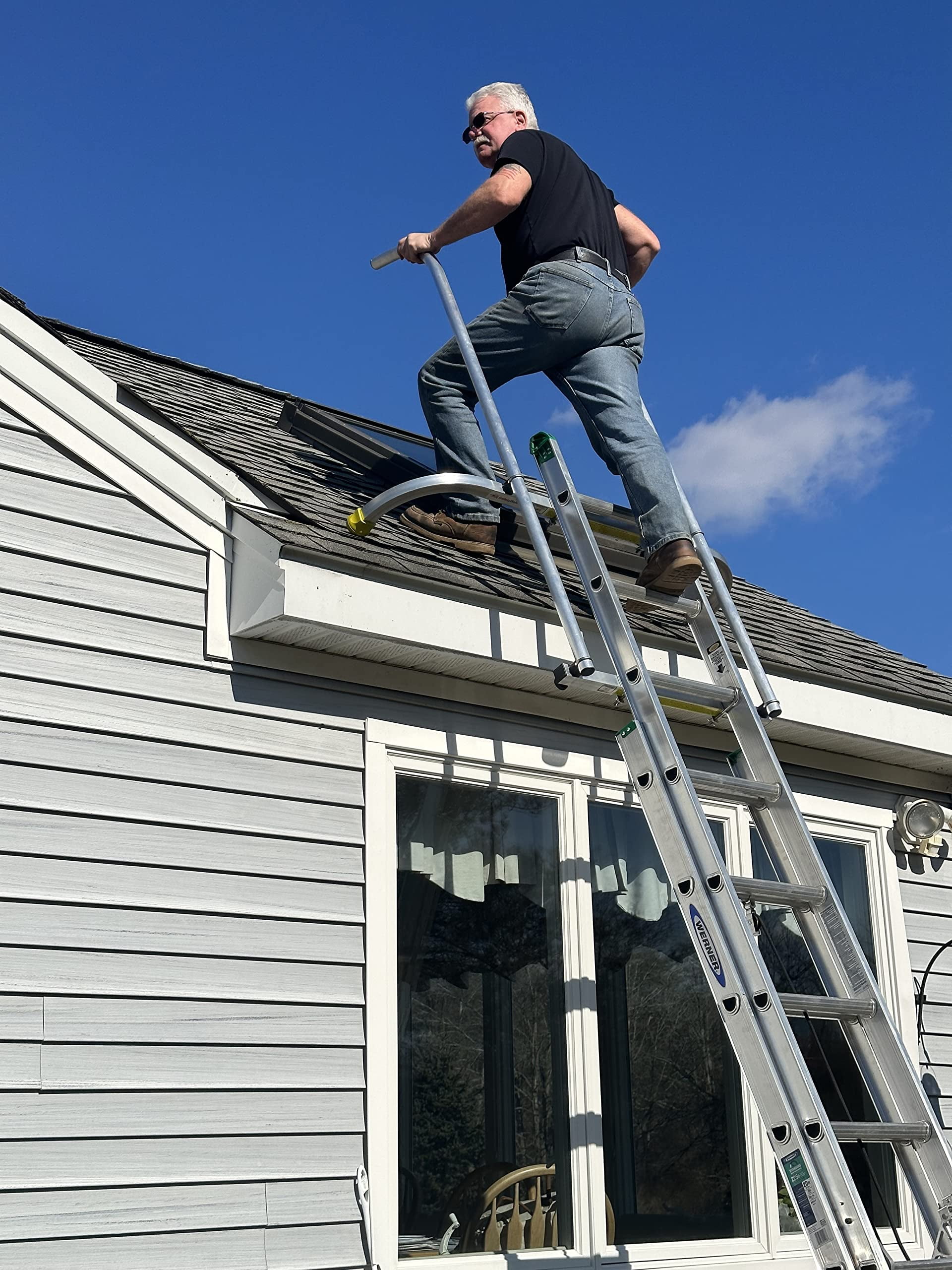 Ladder Safety Rails - Rooftop Standoff Stabilizer with Extension ...