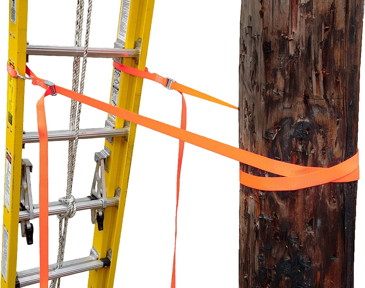 Ladder Safety Strap - Stabilizer - for Lower Ladder, Model LSS-150-OR ...