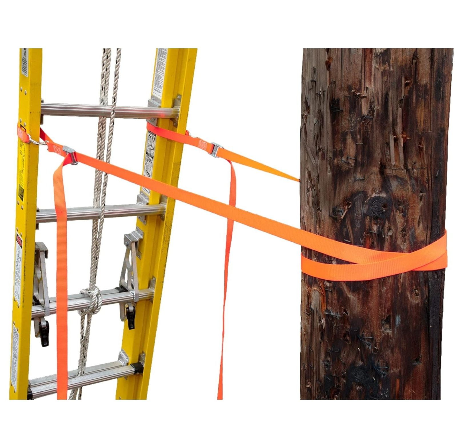 Ladder Safety Strap - Stabilizer - for Lower Ladder, Model LSS-150-OR ...