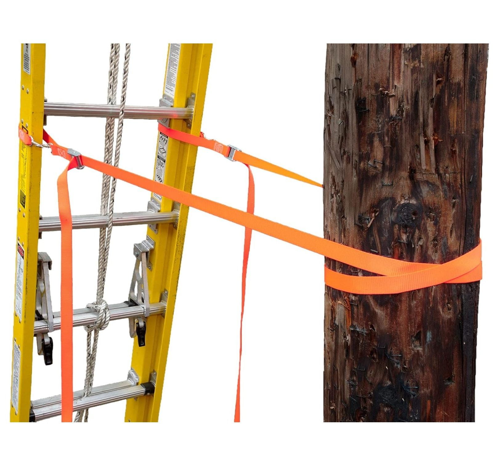 Ladder Safety Strap - Stabilizer - for Lower Ladder, Model LSS-150-OR ...