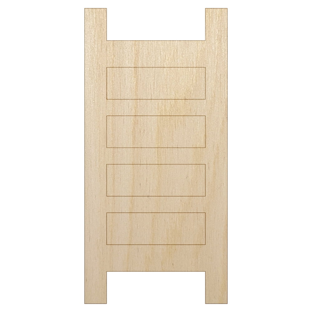 Ladder Solid Wood Shape Unfinished Piece Cutout Craft DIY Projects - 4. ...