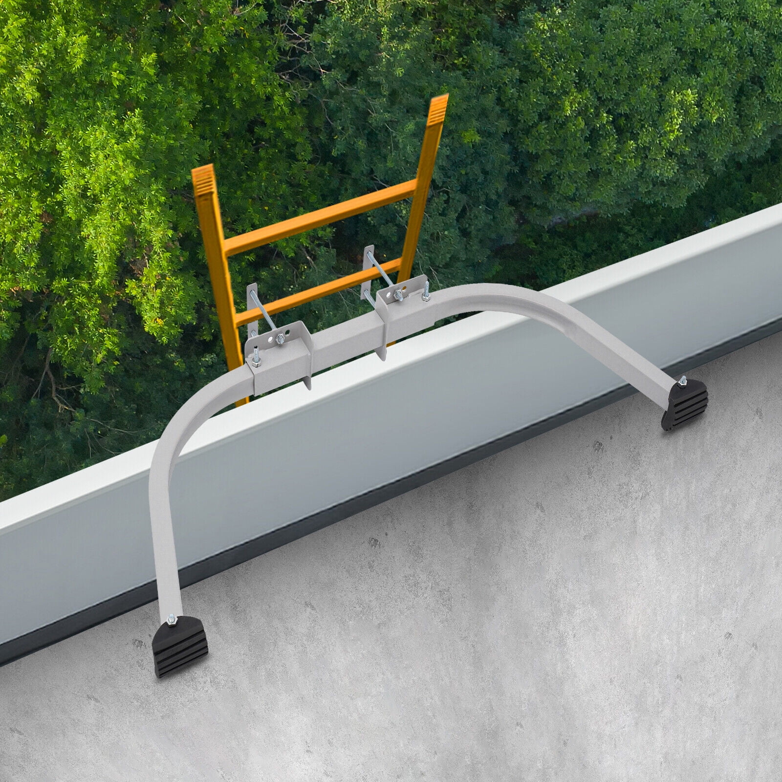 Aluminum Ladder Stabilizer Standoff with Extra Safety Feature for Clean ...