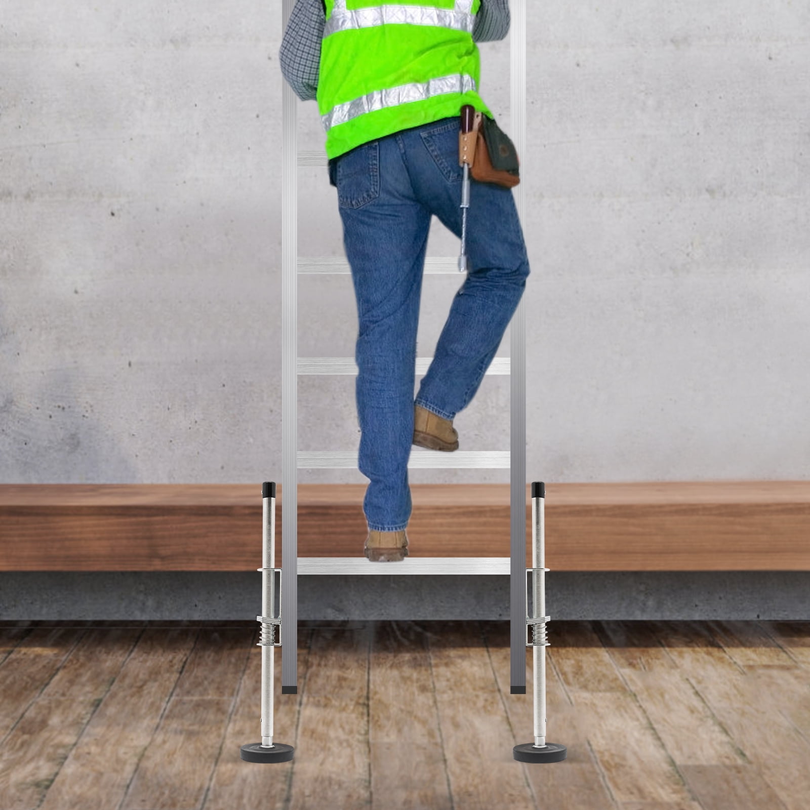 Ladder Stabilizers for Safety – Adjustable Iron Feet for Ladder ...