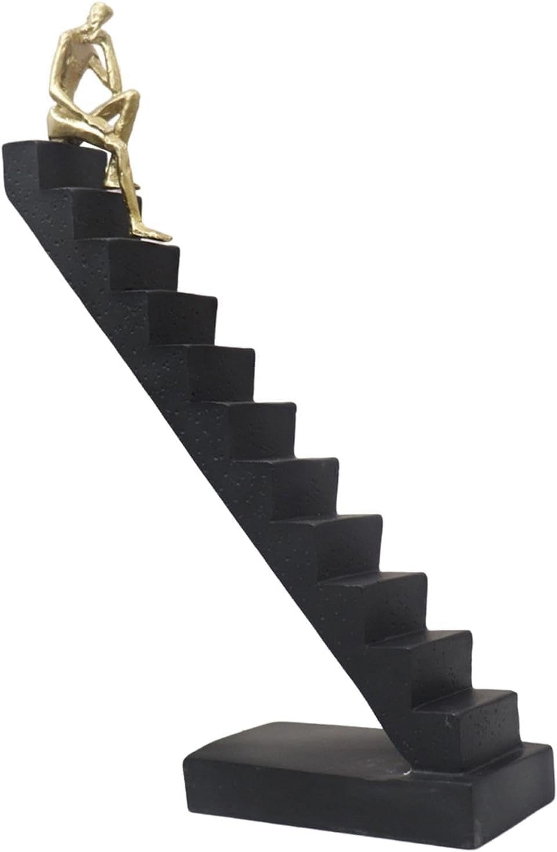 Ladder Statue Ladder Sculpture Abstract Character Collectible Thinker ...